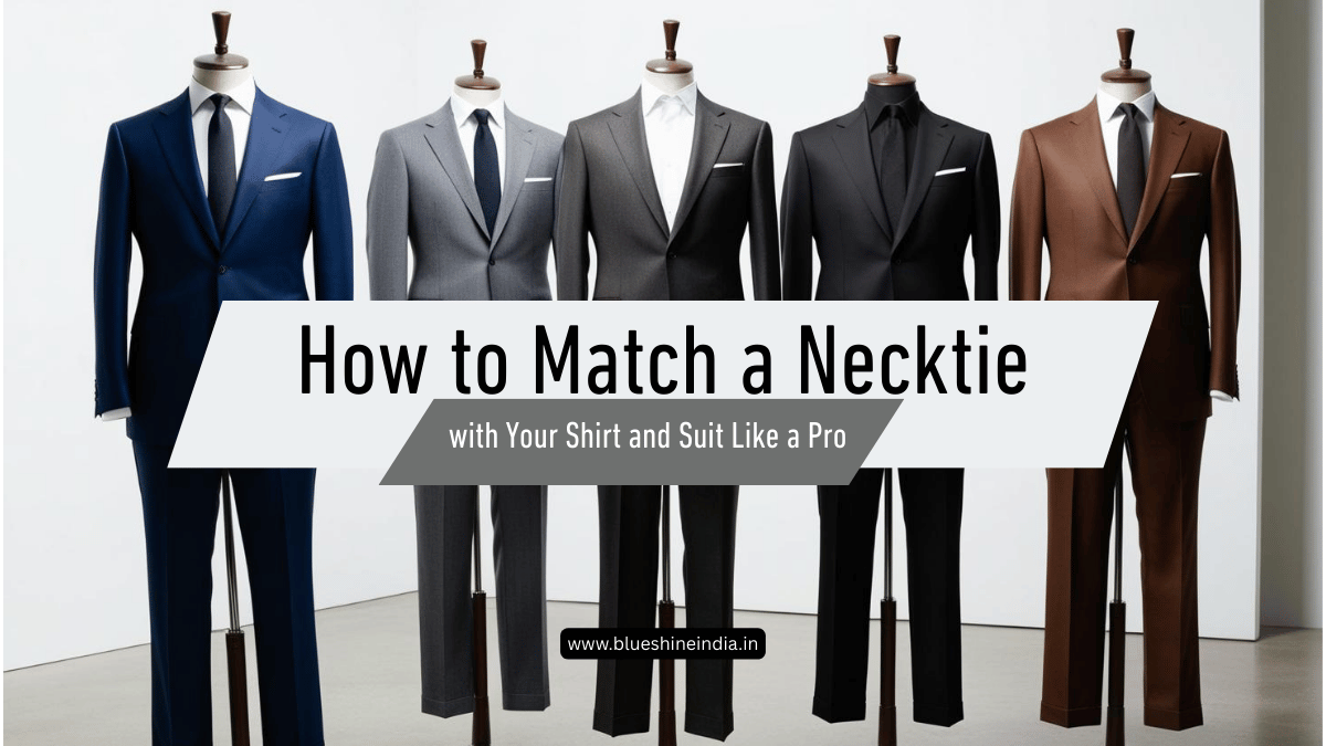 Match Necktie with Shirt and Suit - Blue Shine